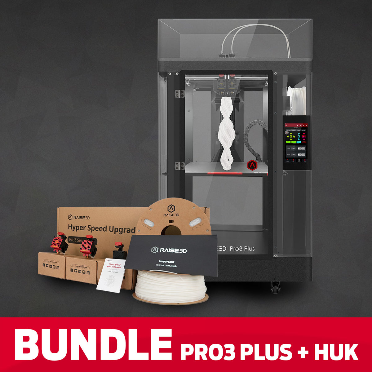 Raise3D Pro3 Plus 3D printer with dual extruder – 3D Material-Shop